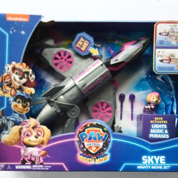 Spin Master | Toys | Paw Patrol Skyes Mighty Movie Jet Action Figure ...
